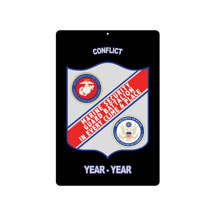 Marine Security Guard Battalion Metal Sign — SGT GRIT