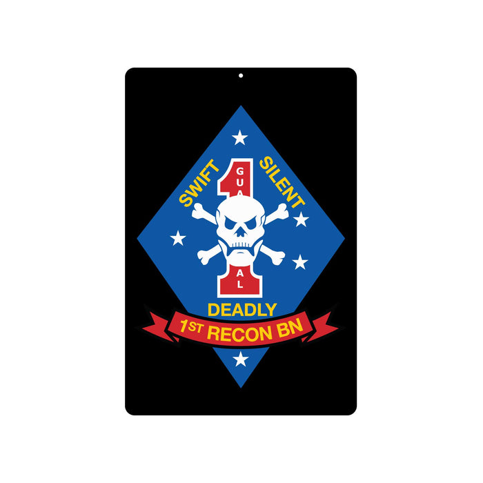 USMC 1st Recon Battalion Metal Sign - SGT GRIT
