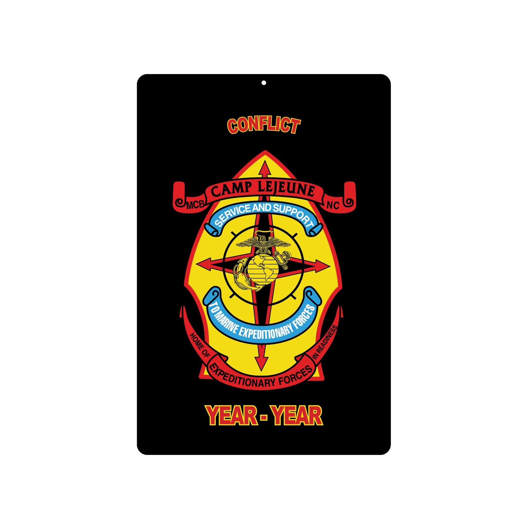 MCB Camp Lejeune Metal Sign — SGT GRIT