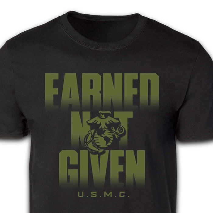 USMC Earned Not Given T-shirt — SGT GRIT