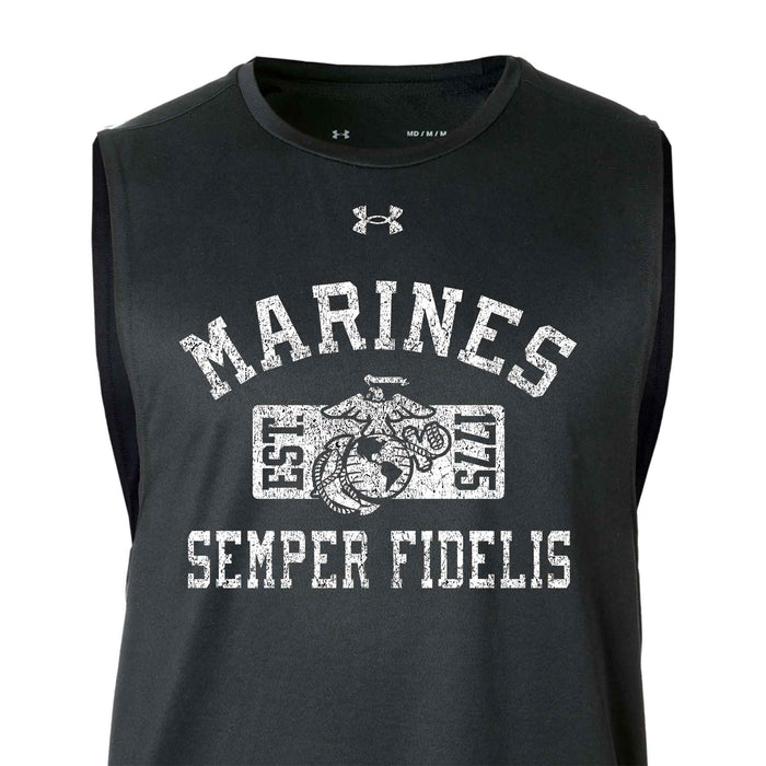 Under Armour Marines Est. 1775 Tech Sleeveless T-shirt — SGT GRIT