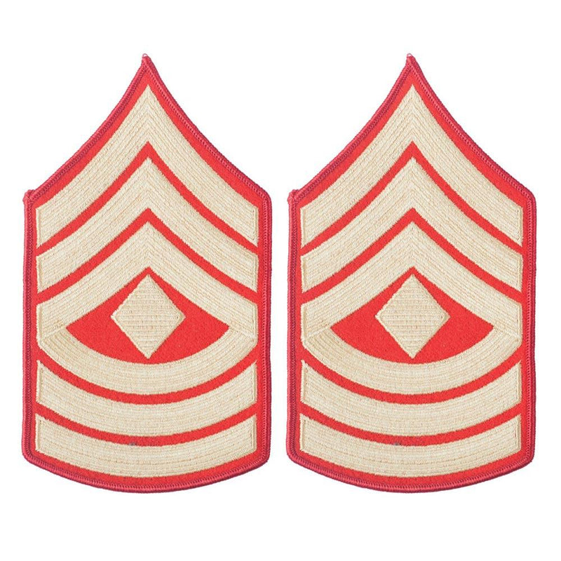 Gold on Red Embroidered Chevrons – SGT GRIT