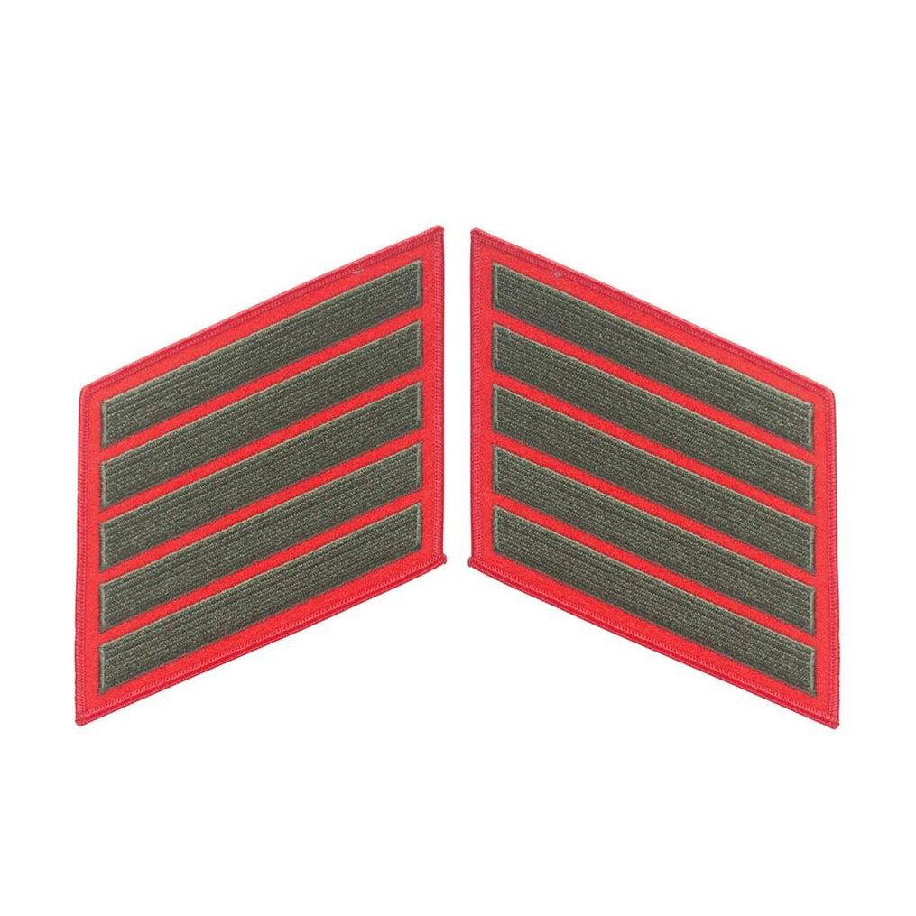 Green on Red Service Stripes — SGT GRIT